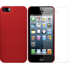 1 MM Super Slim Case with Screen Protector For iPhone 5, Red ...